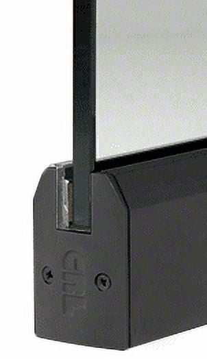 CRL DR2TBL12P Black Powder Coated 1/2" Glass Low Profile Tapered Door ...