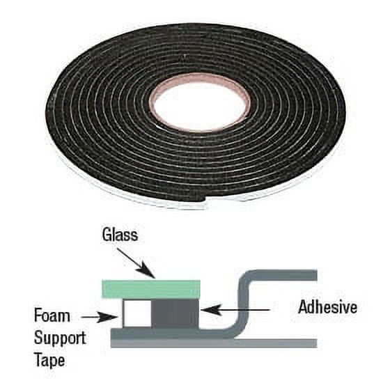 CRL FC250C Single-Sided Adhesive Windshield Support Foam Tape - 1/4" x ...