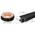CRL GG12100 1/2" Roll-in EPDM Gasket for Sidelite Rails Weather ...
