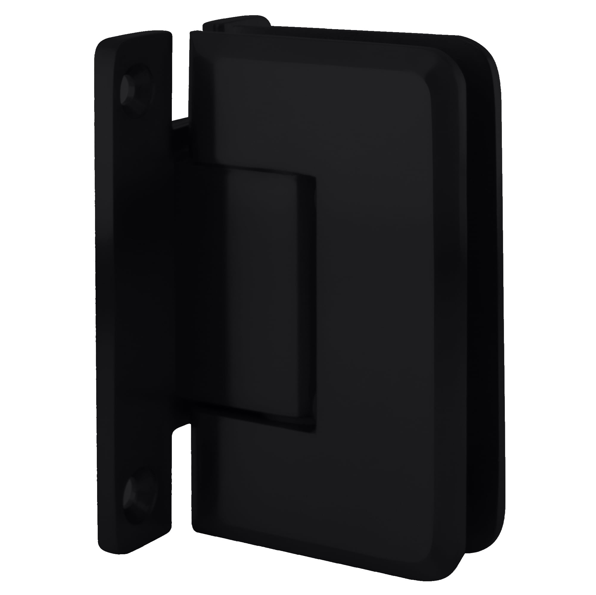 CRL P1N037MBL Matte Black Pinnacle 037 Series Wall Mount 'H' Back Plate ...