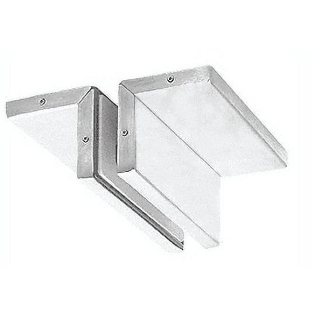 CRL PH94A Satin Anodized Ceiling Mounted Support Fin Bracket Patch ...