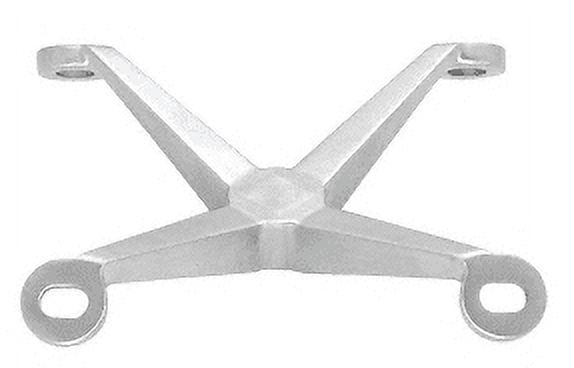 CRL PMH490BS Brushed Stainless Heavy Duty 90 Degree 4-Way Column Mount ...