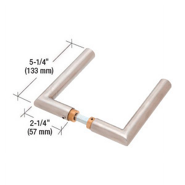 CRL PTH306BS Brushed Stainless PTH Series Modern Style Lever Handle ...