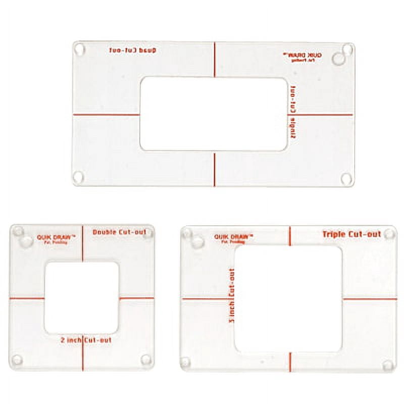 CRL QD1 Quik-Draw Mirror Outlet Cut-Out Template Set - Walmart.com