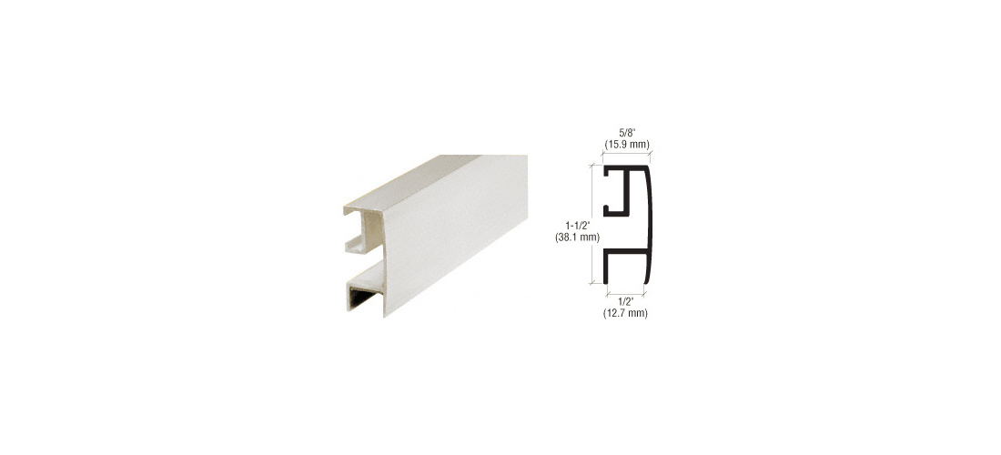 CRL RF144BA Brite Anodized Rectangular Mirror Frame Extrusion 144 ...