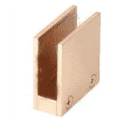 CRL RH1138BR Polished Brass 3/8" 90 Degree Straight Open Center Clamps ...