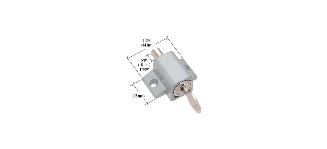 CRL S4004 Aluminum Keyed Patio Door Lock - Walmart.com