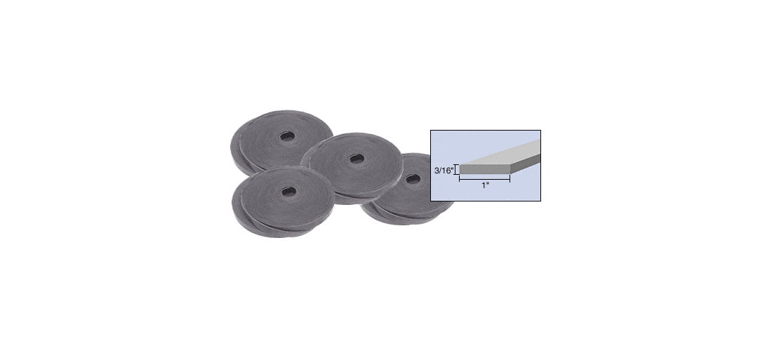 CRL SBRL7B 3/16" x 1" Bulk Rolled Flexible PVC Setting Block Material ...