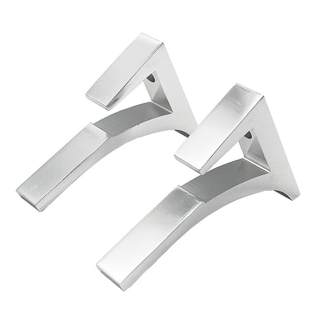 CRL SC5CH Chrome - Aluminum Shelf Bracket for 3/8" to 1/2" Glass - pack ...