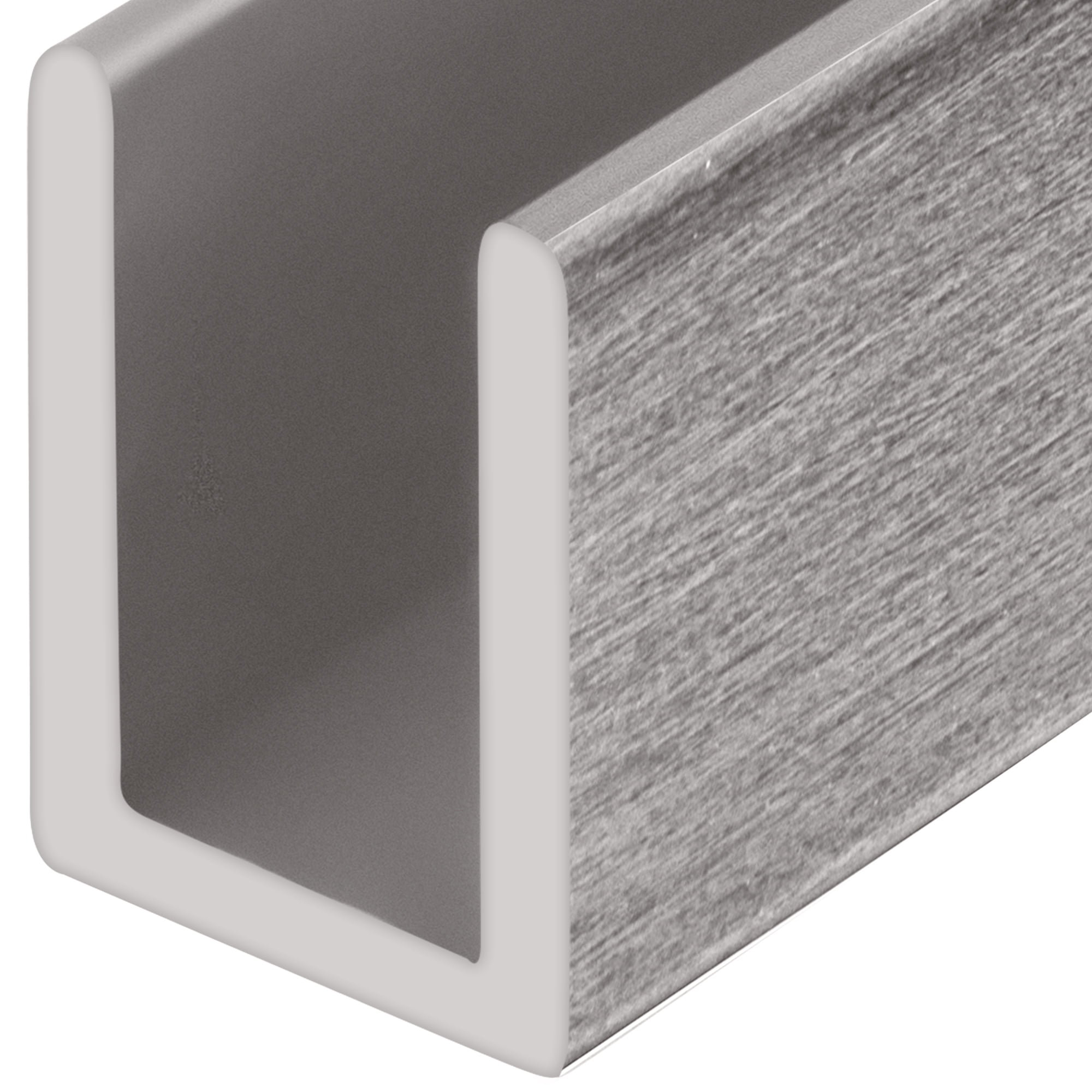 CRL SDCD516BN Brushed Nickel 5/16" Single Aluminum U-Channel - 95 ...