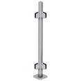 CRL SPS36LBS Brushed Stainless 36" Steel Square Glass Clamp 90 Degree ...