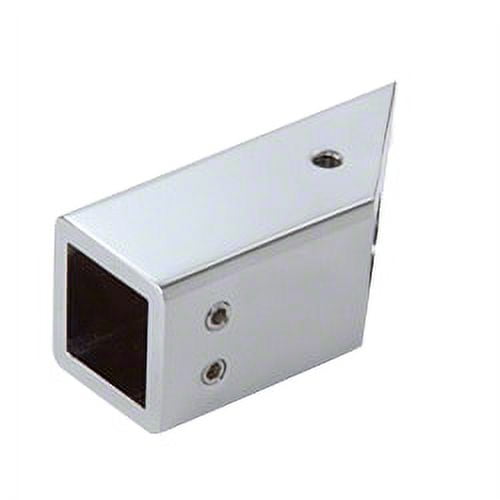 CRL SQ47CH Chrome 45 Degree Mitered Wall Mount Bracket for Square Bar ...