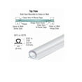 CRL Translucent Vinyl Bulb Seal 7/32" Gap - 95 in long - 5 Pack ...