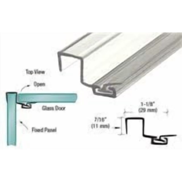 CRL "U" Seal Polycarbonate Strike With Leg and Insert at 90 Degrees for ...