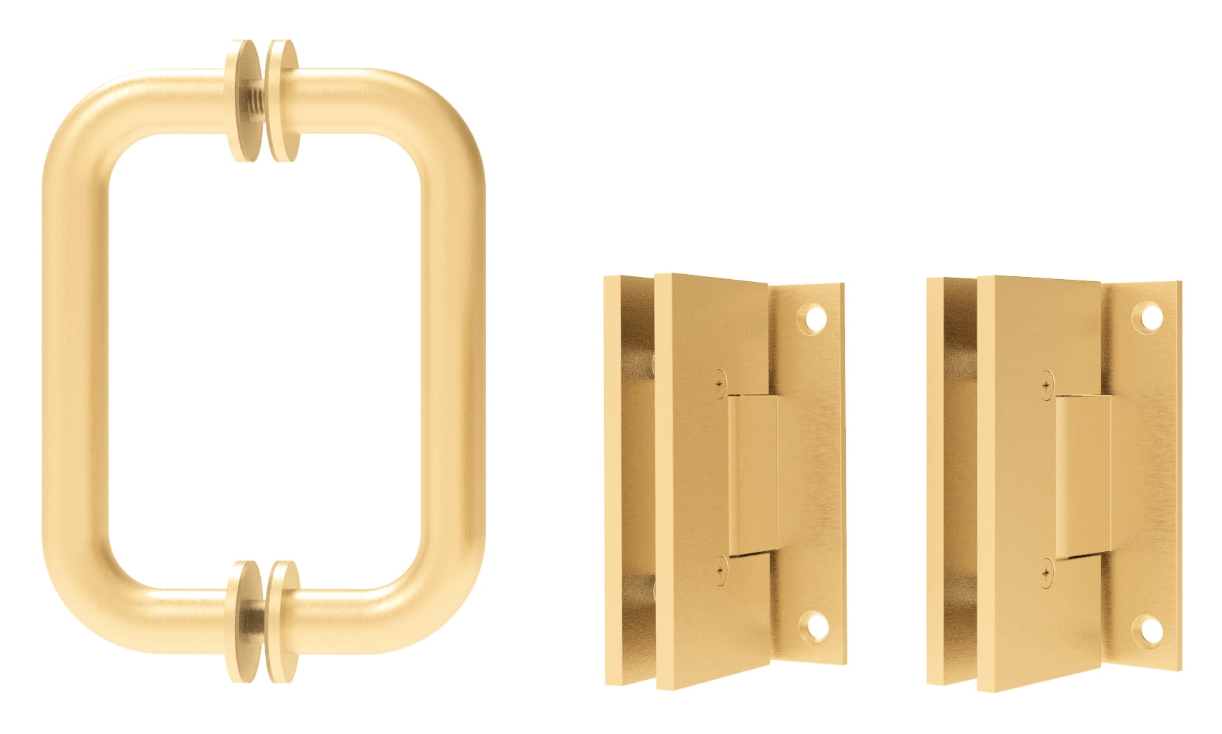 CRL V1ES3BR Polished Brass Vienna Shower Pull and Hinge Set - Walmart.com