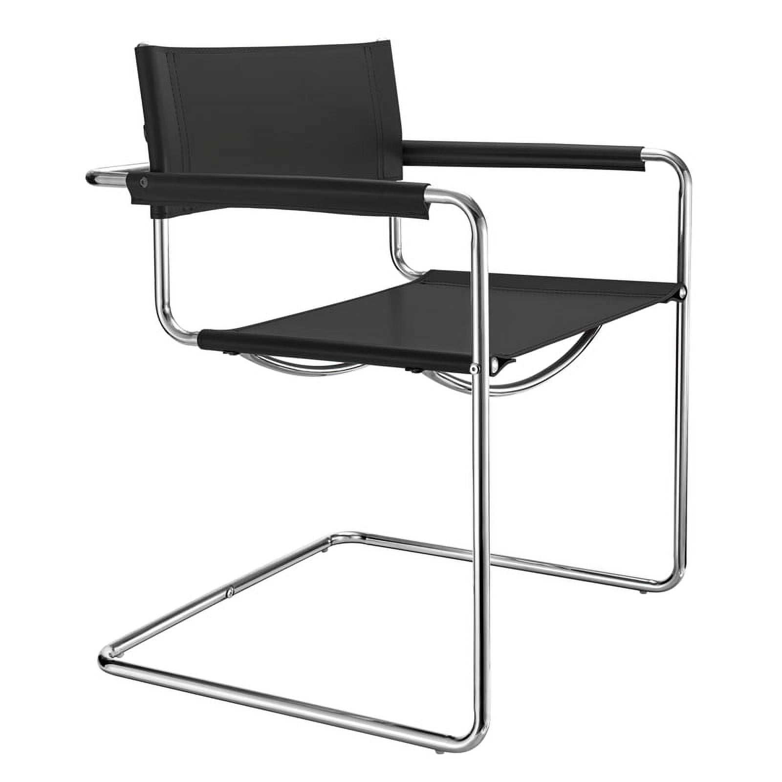 CRO Decor Modern Faux Leather Stainless Steel Office Chair Dining Chair ...