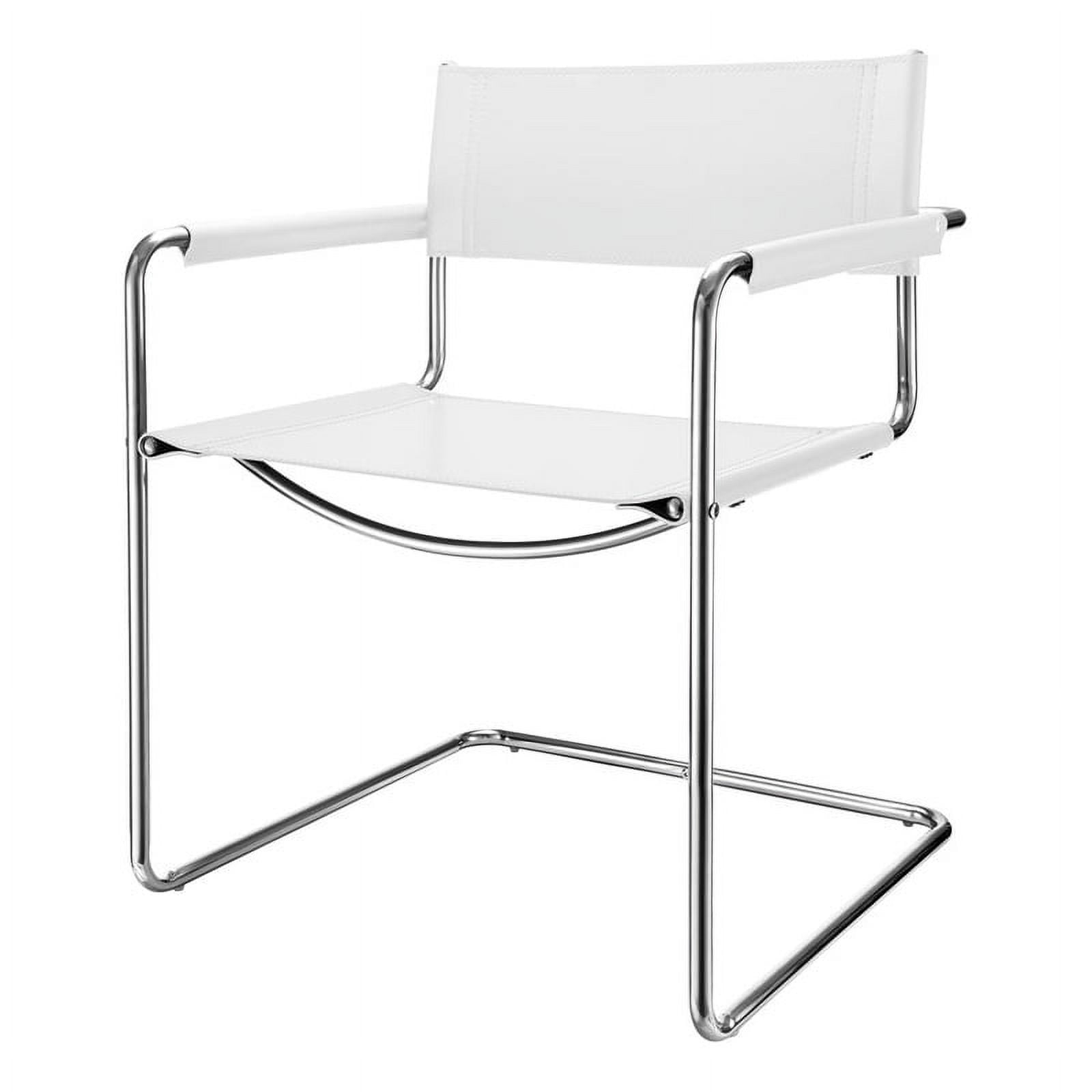 CRO Decor Modern Faux Leather Stainless Steel Office Chair Dining Chair ...