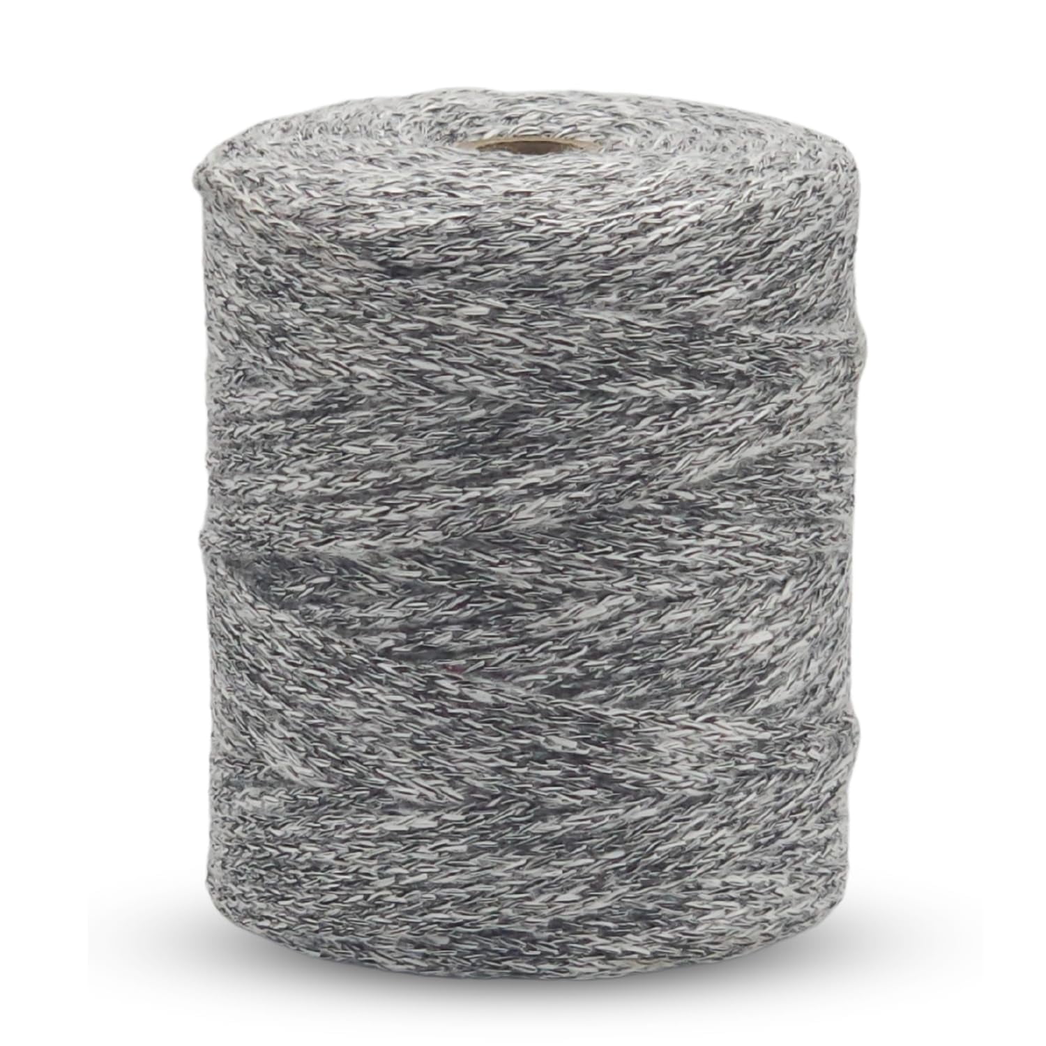 CROCHETA Black White Mix Knitted Macrame Cord 4mm x 109yards, Colored ...