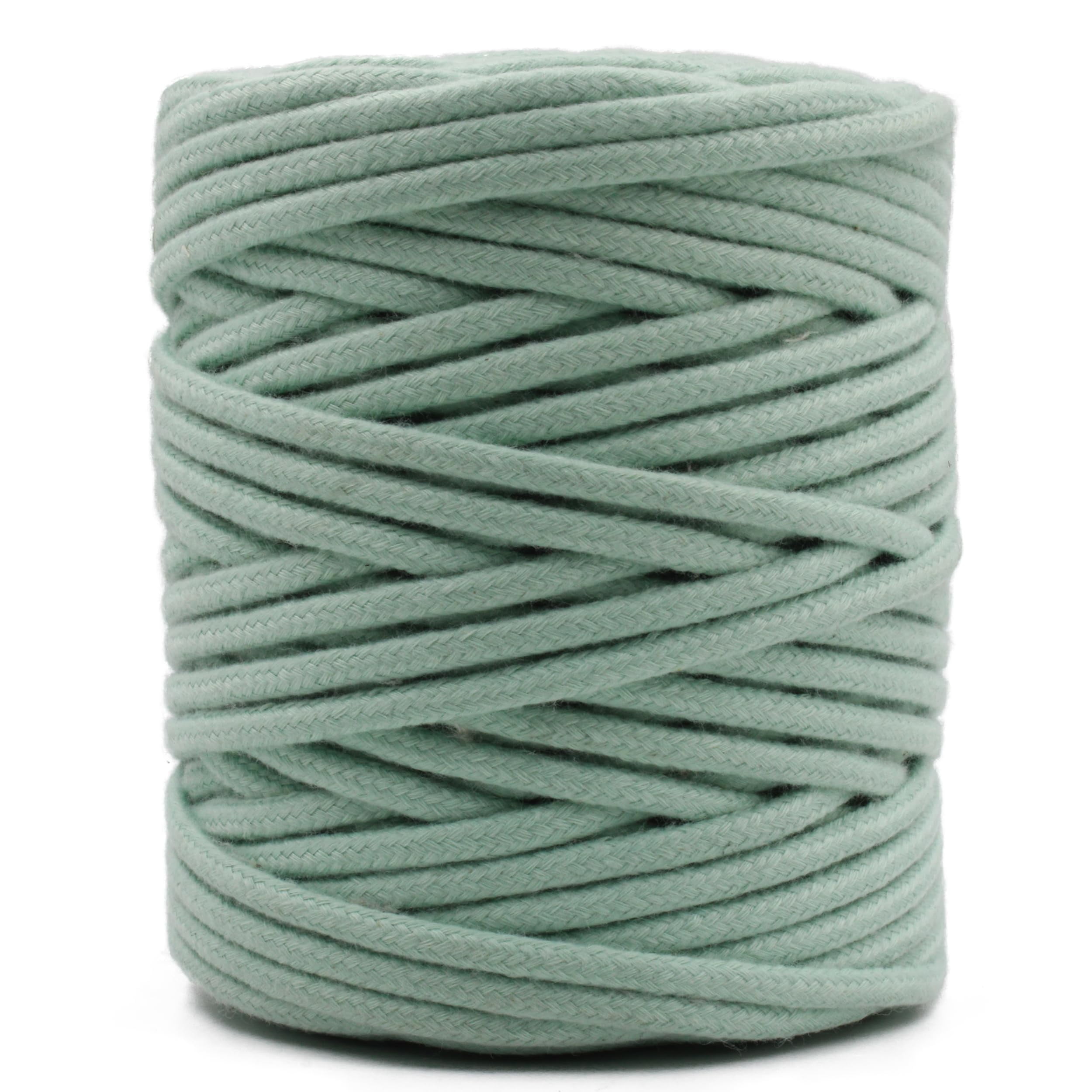 CROCHETA Laurel Green Macrame Braided Cord 4mm x 54yards, Colored ...