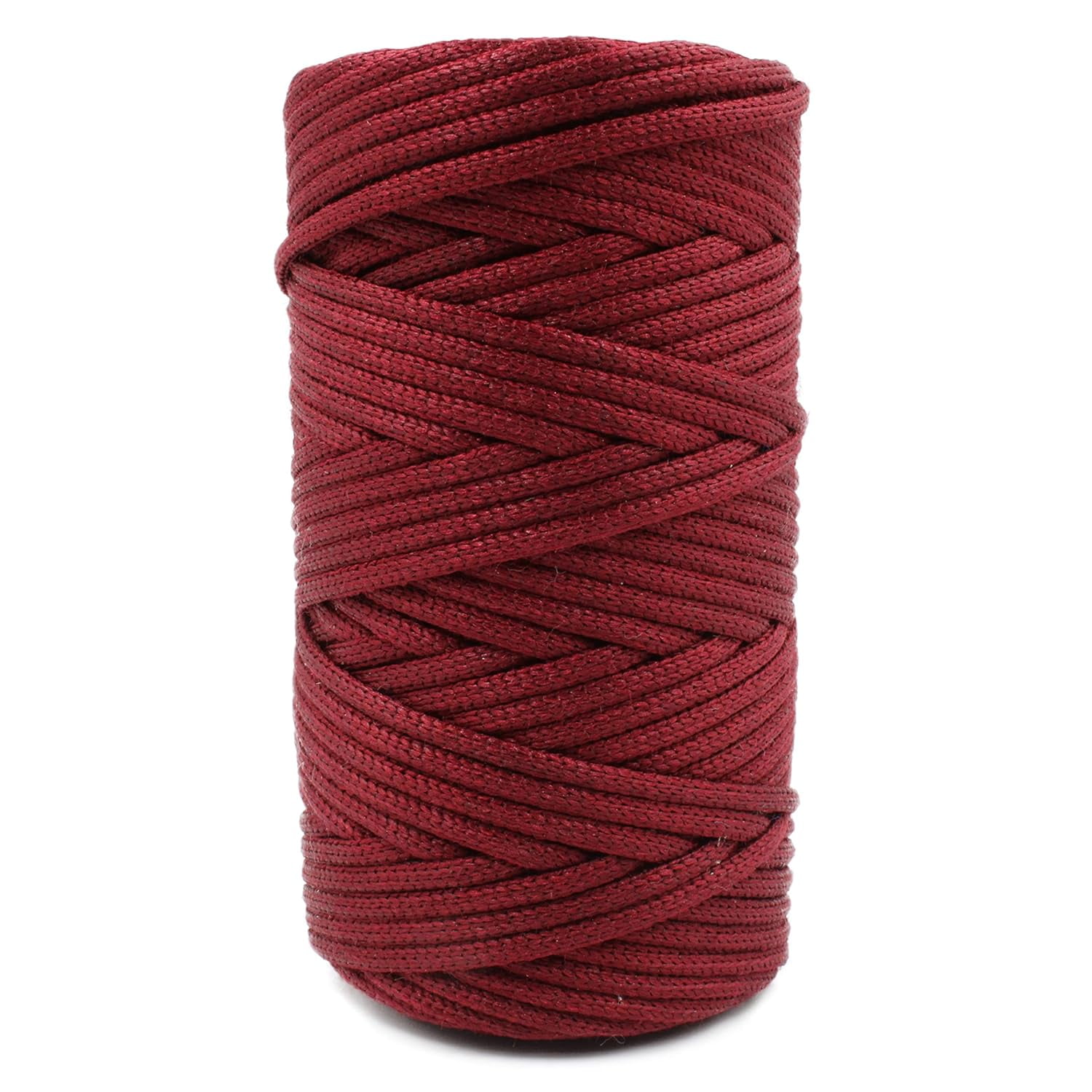 CROCHETA Maroon 3mm x 54yards Crochet Macrame Cord, Colored Macrame ...