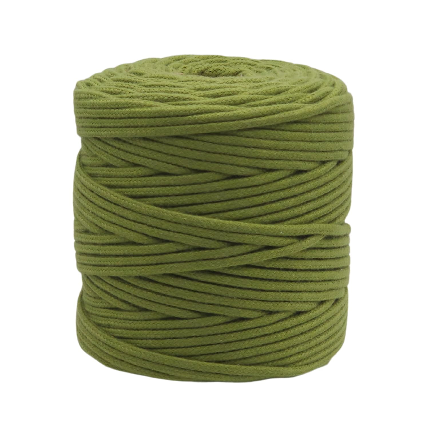 CROCHETA Mehandi Green Macrame Braided Cord 4mm x 109yards, Colored ...