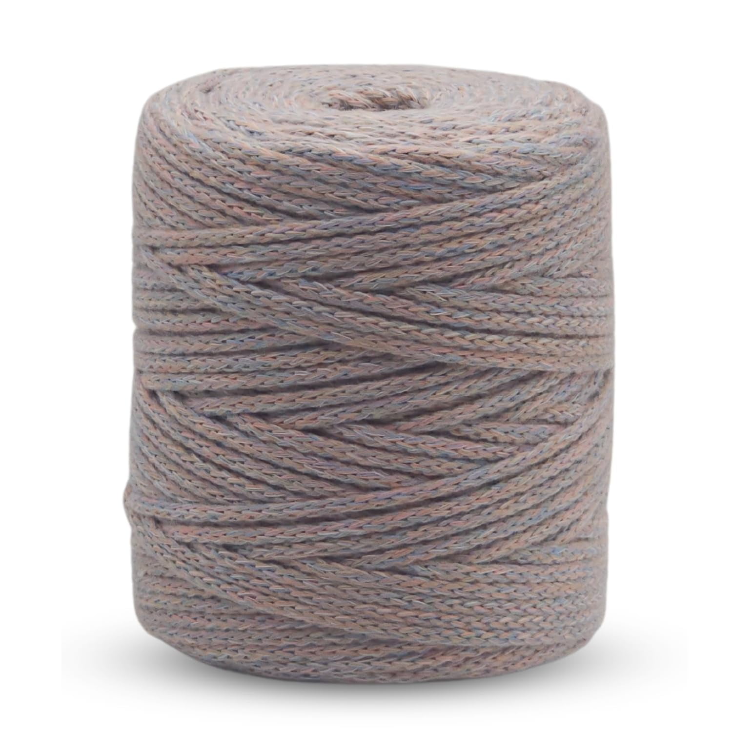 CROCHETA Rainbow Knitted Macrame Cord 4mm x 109yards, Colored Macrame ...