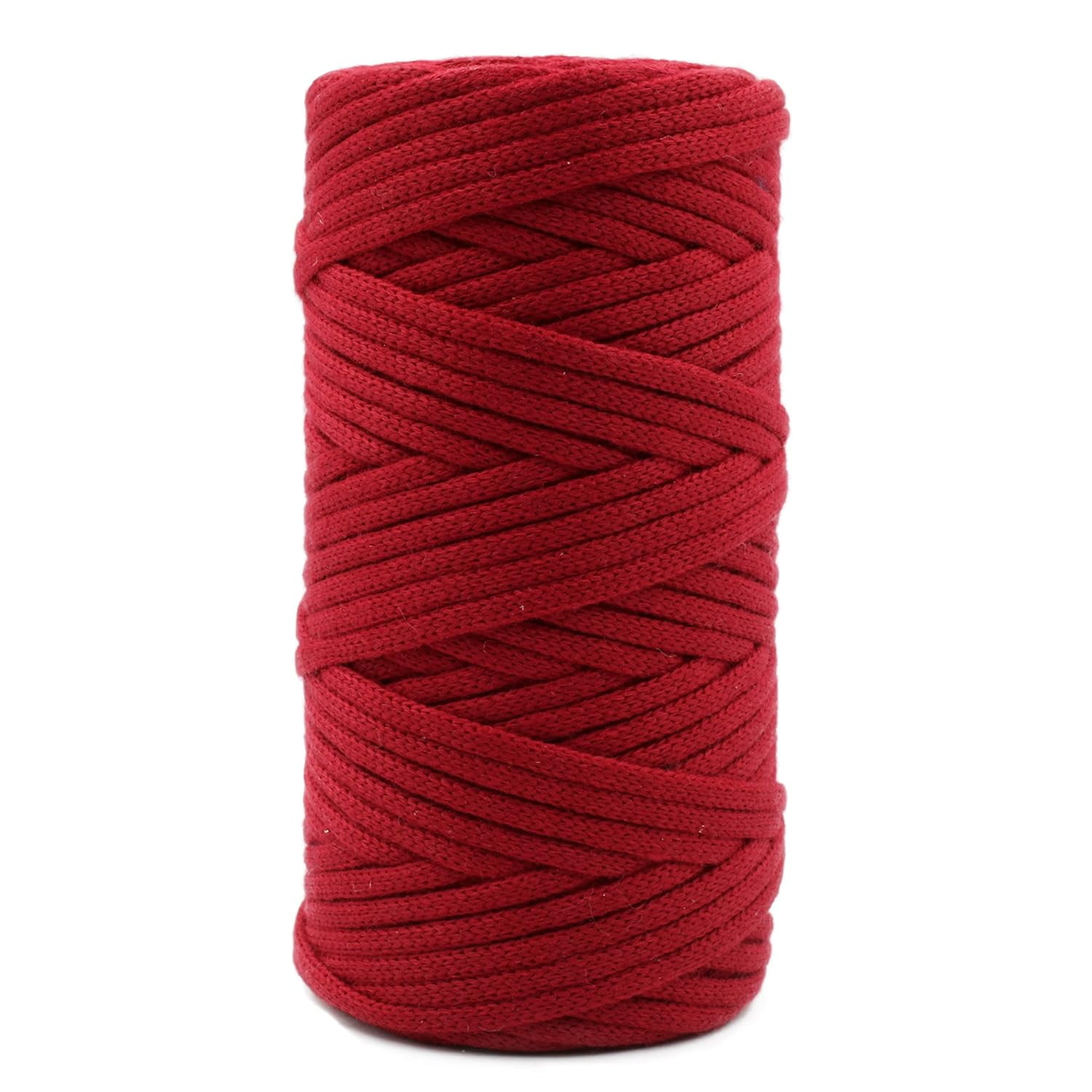 CROCHETA Red 3mm x 54yards Crochet Macrame Cord, Colored Macrame Rope ...
