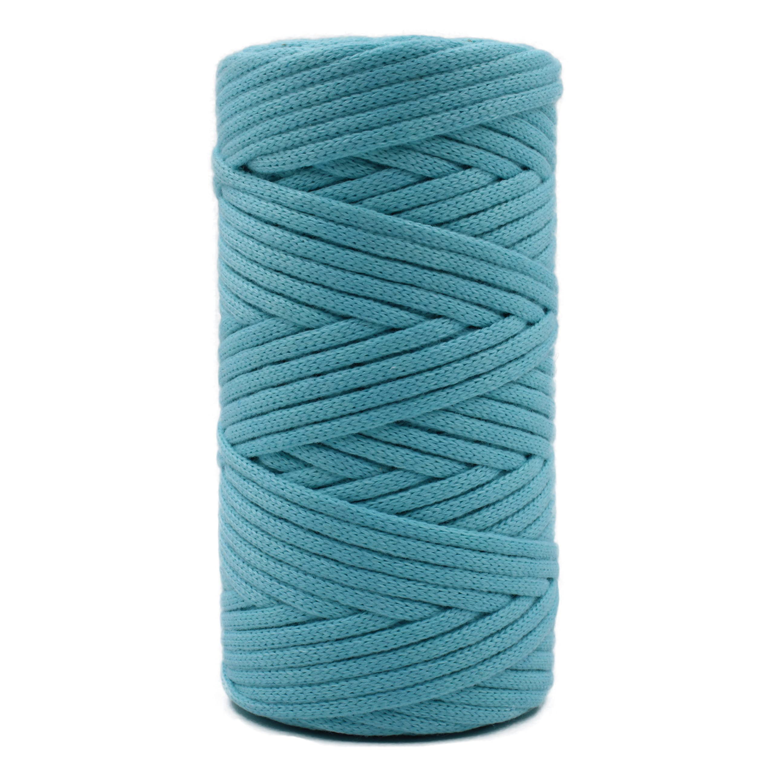 CROCHETA Turquoise 3mm x 54yards Crochet Macrame Cord, Colored Macrame ...