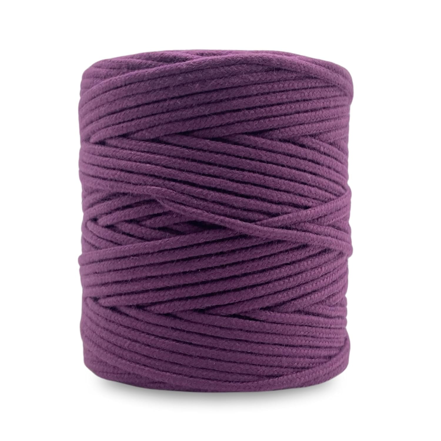 CROCHETA Violet Purple Macrame Braided Cord 4mm x 54yards, Colored ...