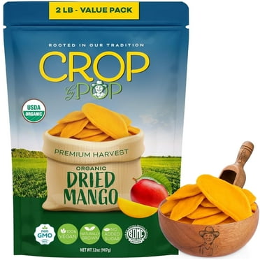 Paradise Green Premium Dried Mango Fruit Slices, 8 Individually Wrapped ...