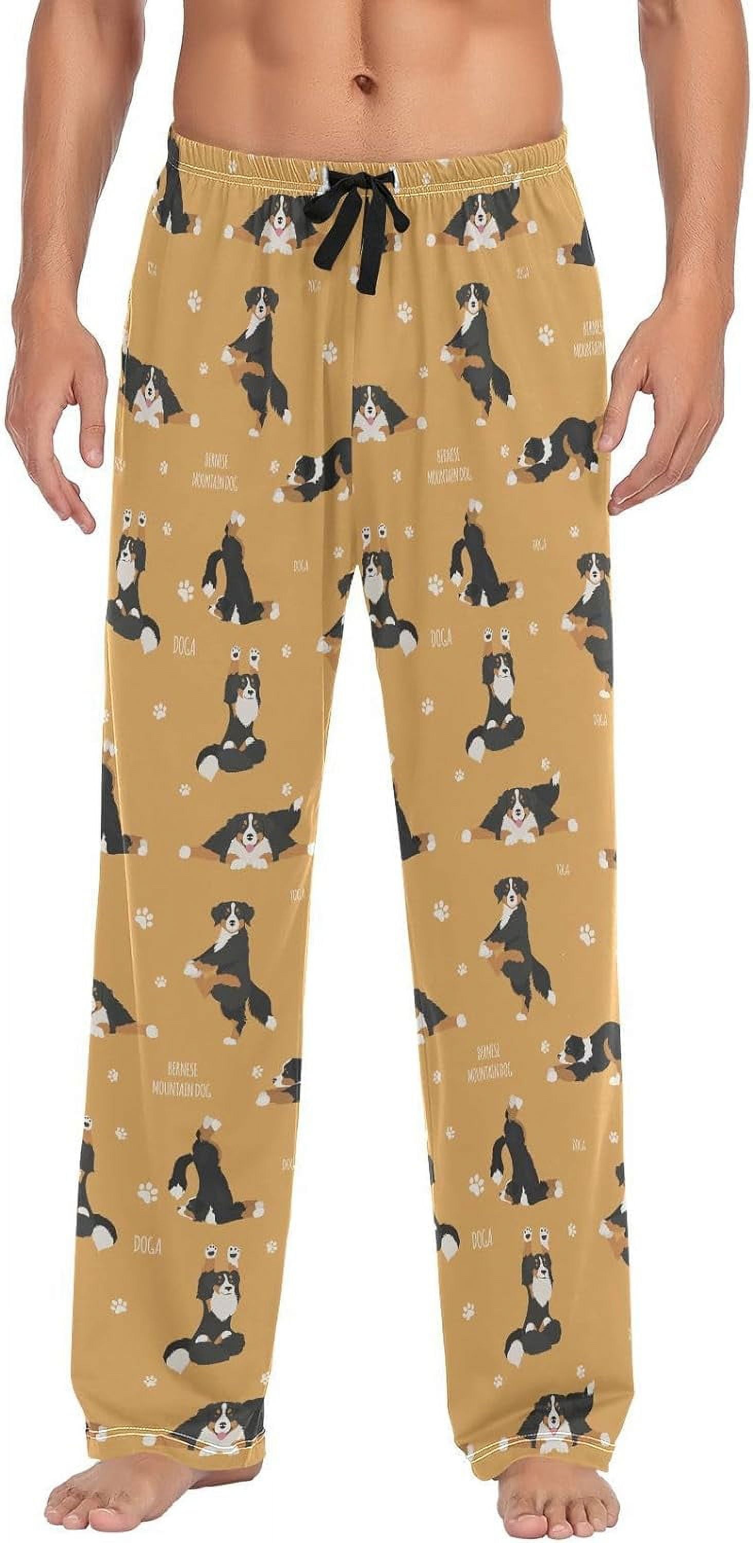 CROPD Bernese Mountain Dog Pajama Pants for Men Pajama Bottoms Mens Pjs ...