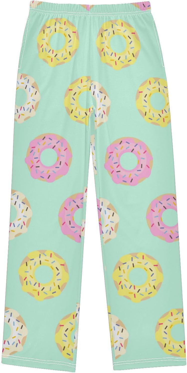 CROPD Fast Food Pajamas Pants Soft Long Pajama Bottoms Lounge Sleep ...