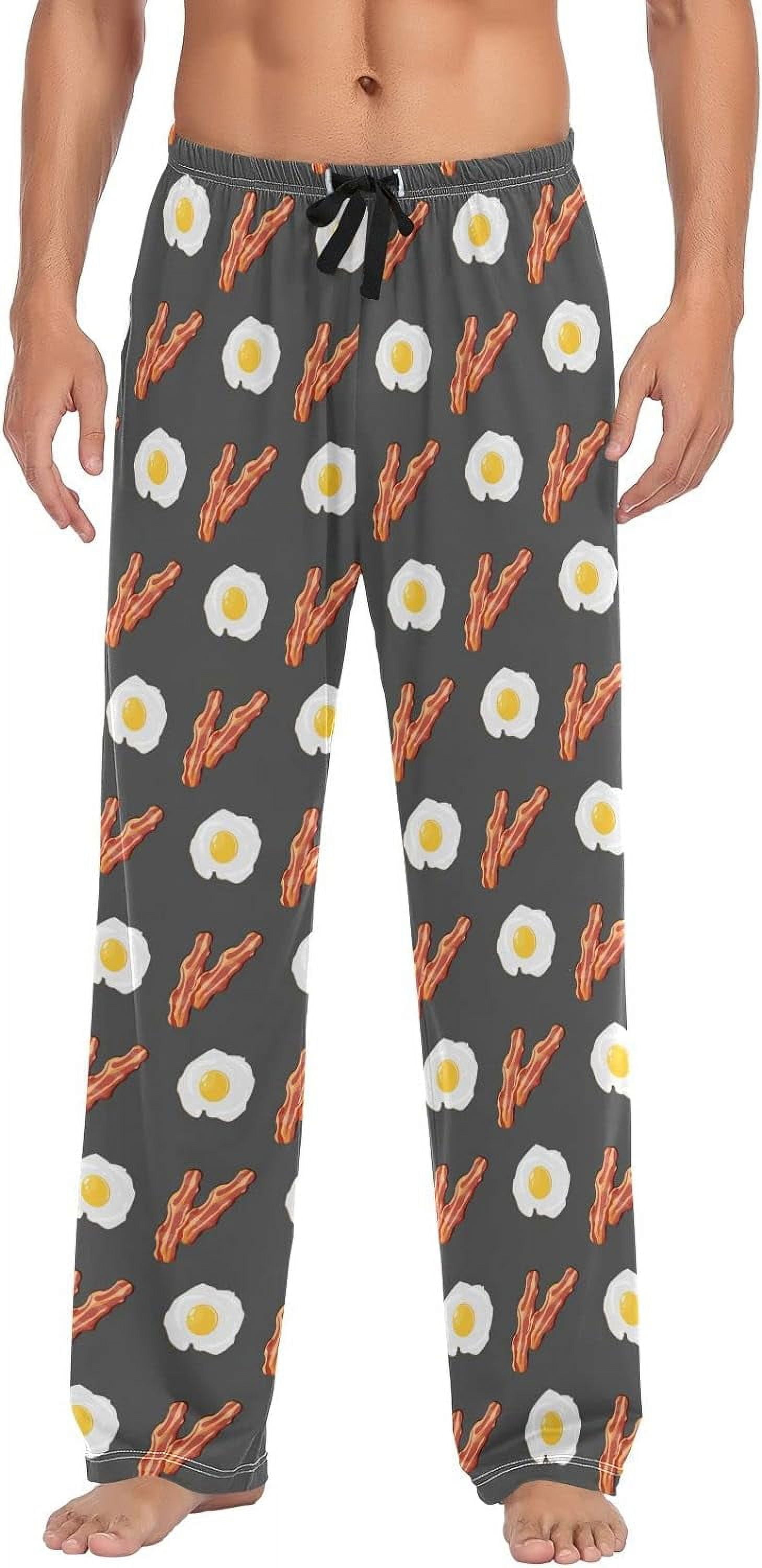 CROPD Fried Eggs Bacon Pajama Pants for Men Pajama Bottoms Mens Pjs ...