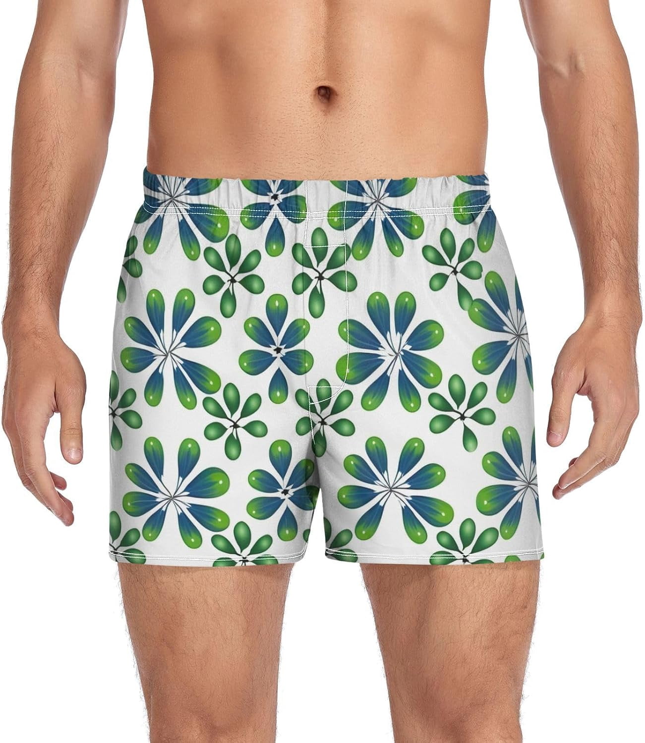 CROPD Green Shamrocks Stpatrick Day Mens Underwear Classic Fit Boxers ...