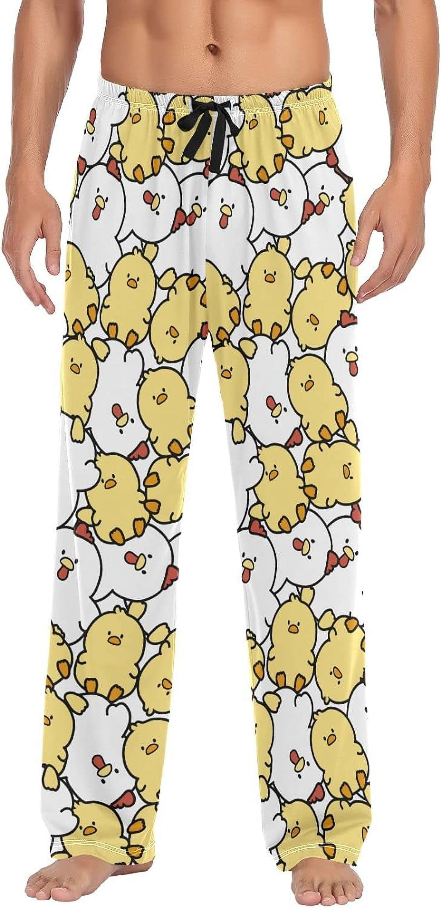 CROPD Hen Chicken Pajama Pants for Men PJs Bottoms Sleepwear Lounge ...