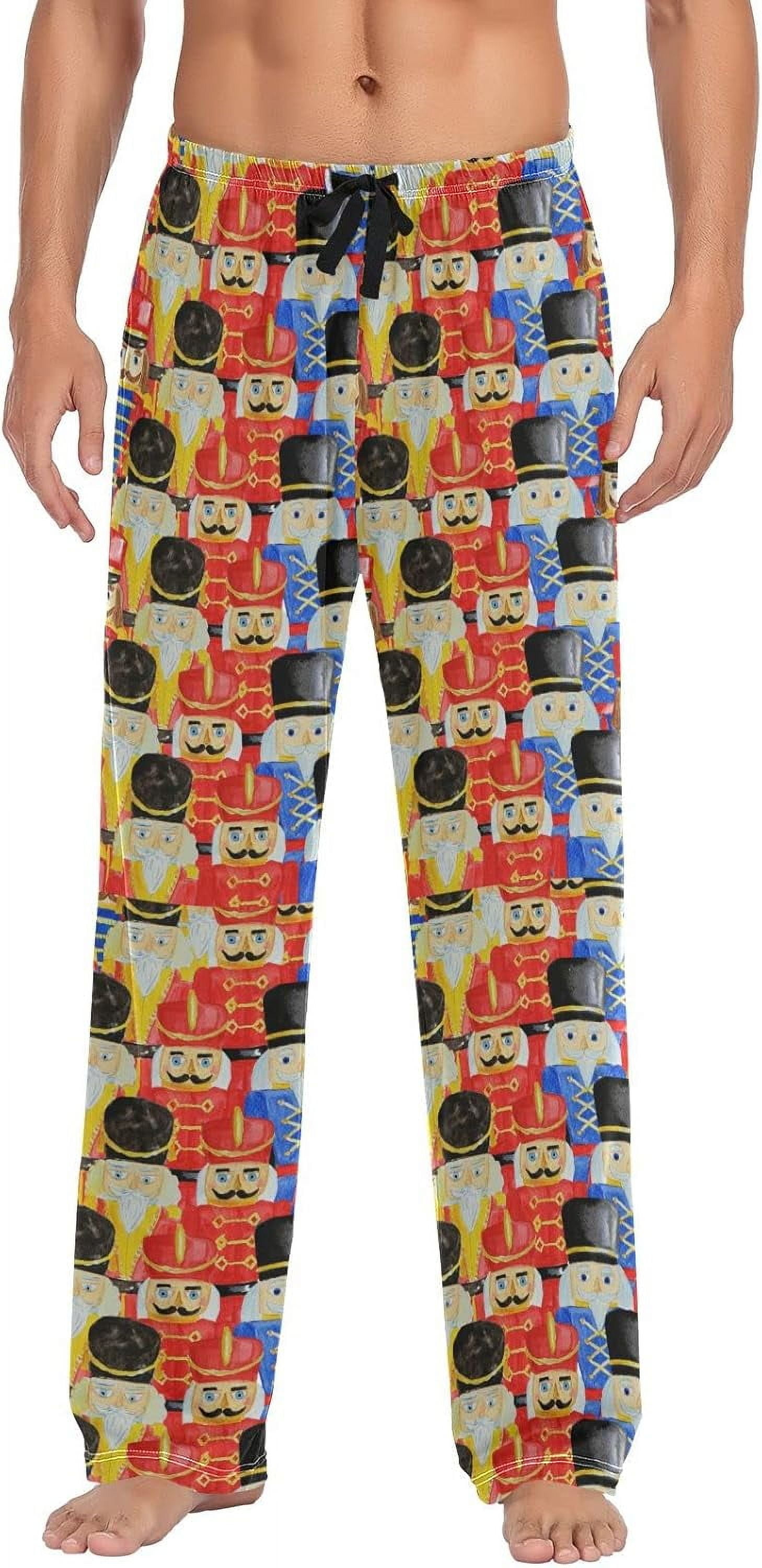 CROPD Men's Xmas Nutcracker Soldier Pajama Pants Sleepwear Lounge ...
