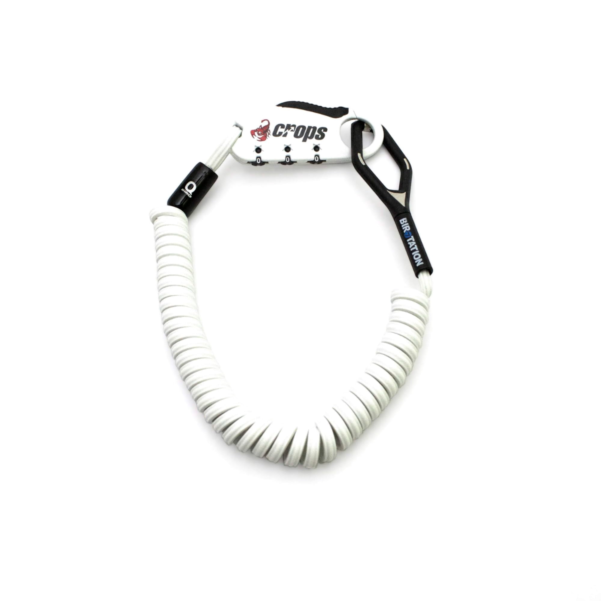 CROPS Bike Lock Cable, Q-BIRO 6ft White, Anti-Theft 3-Digit Resettable ...