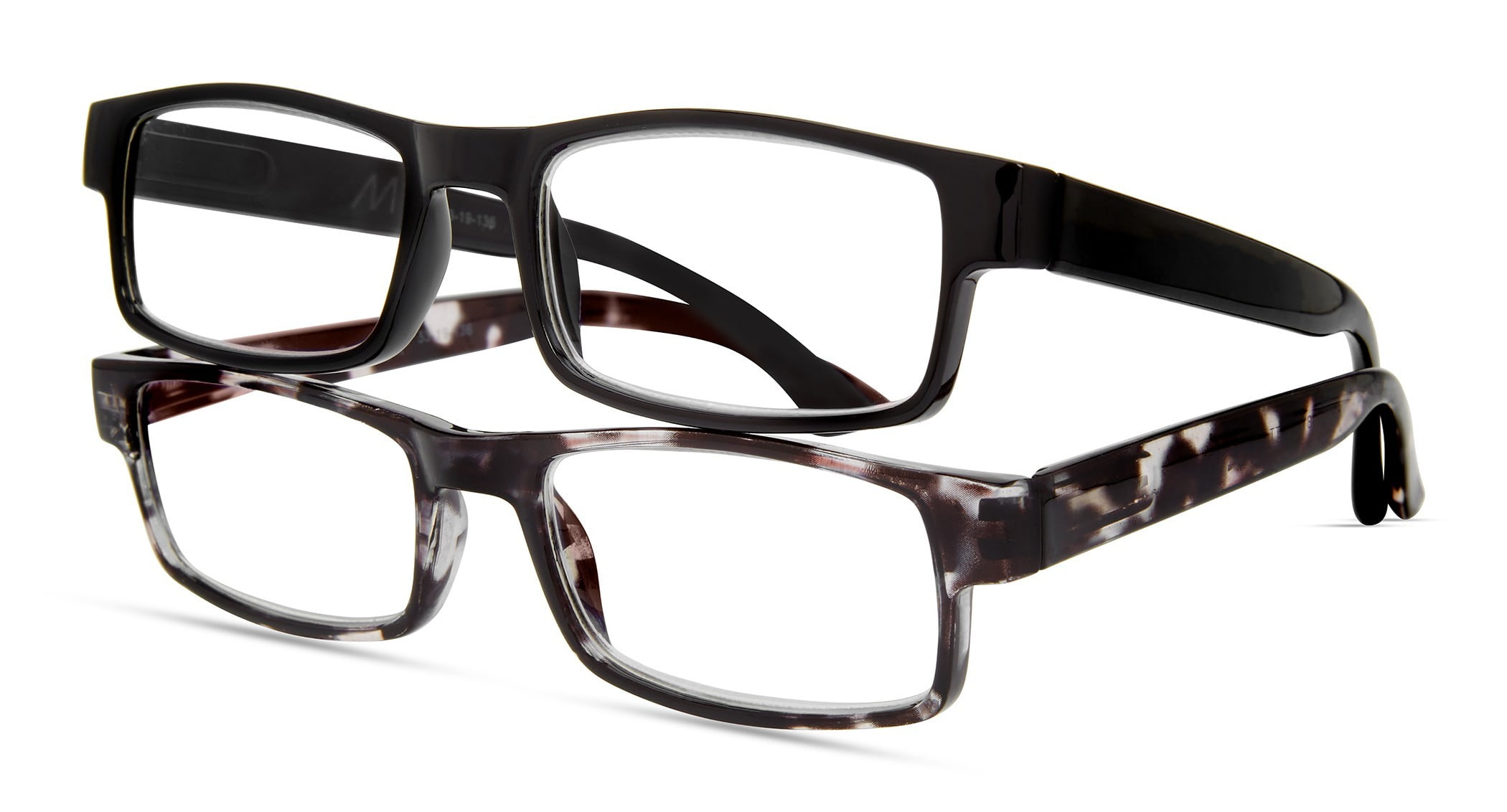 CROSBY BLUELIGHT OPTICAL READING GLASSES +3.00 2PAIR BLACK BLACK/CLEAN ...