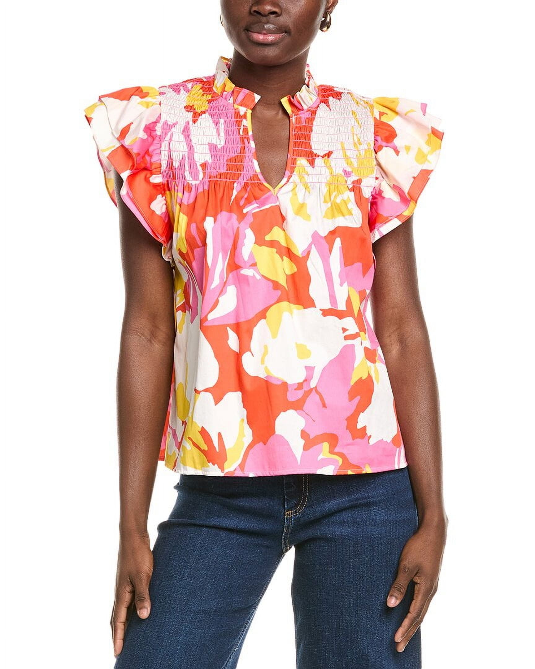 CROSBY by Mollie Burch womens Layla Top, xs, Orange - Walmart.com