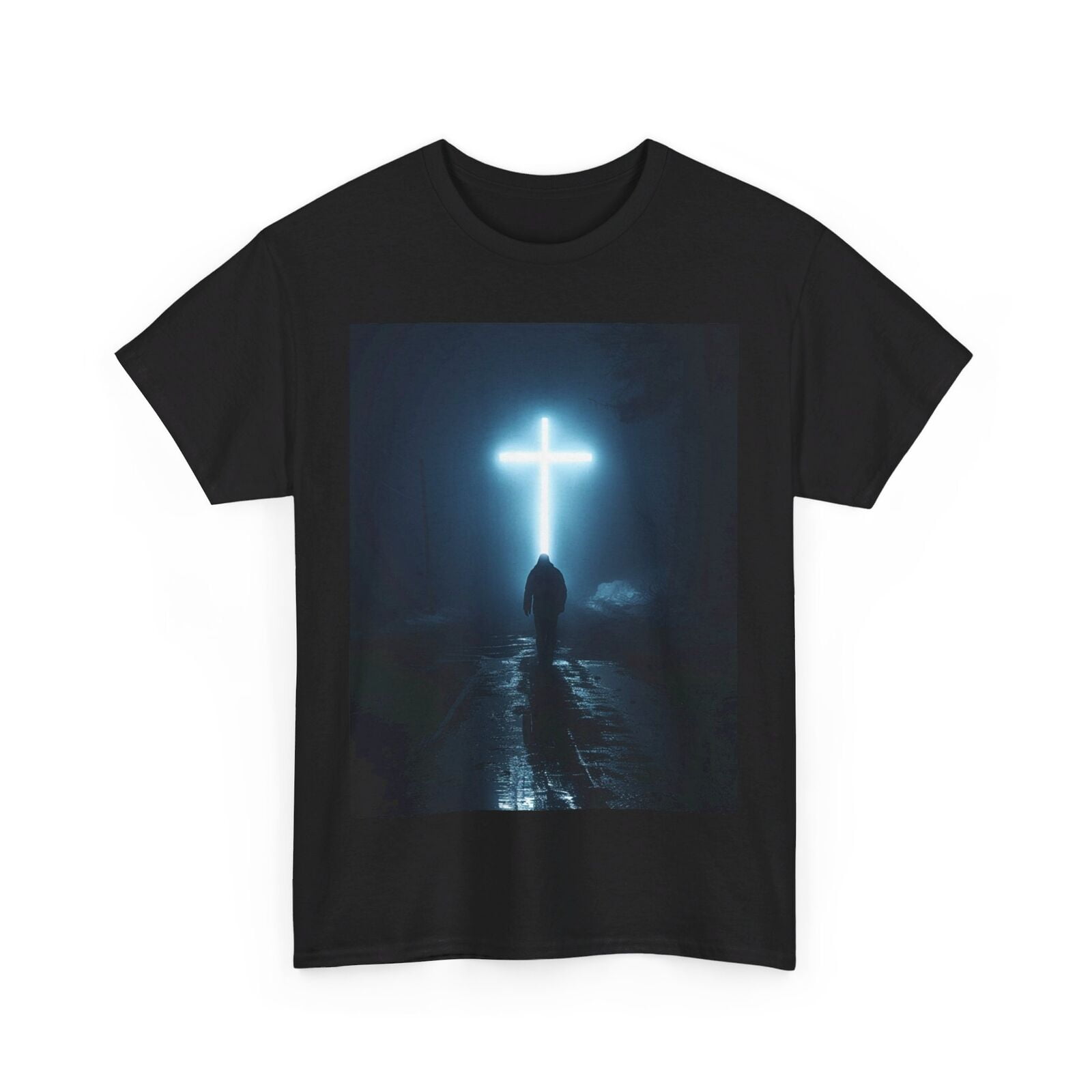CROSS JESUS RIGHT PATH TEE TSHIRT SHIRT RELIGIOUS INSPIRING ART GIFT ...