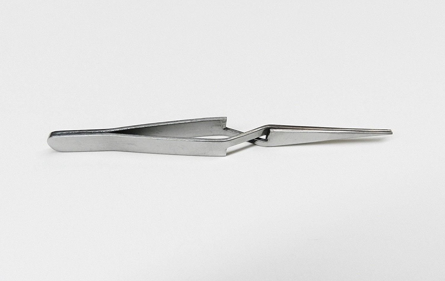 CROSS LOCK TWEEZER SHORT POINTED SELF CLOSING 4-3/4" REVERSE ACTION ...