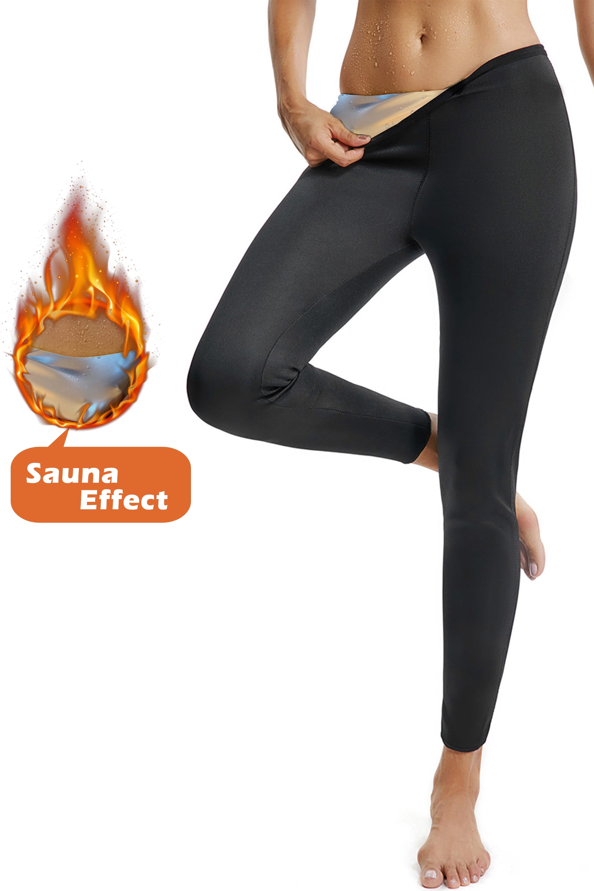 Cross1946 Women Sauna Sweat Pants Training Leggings Gym Fitness