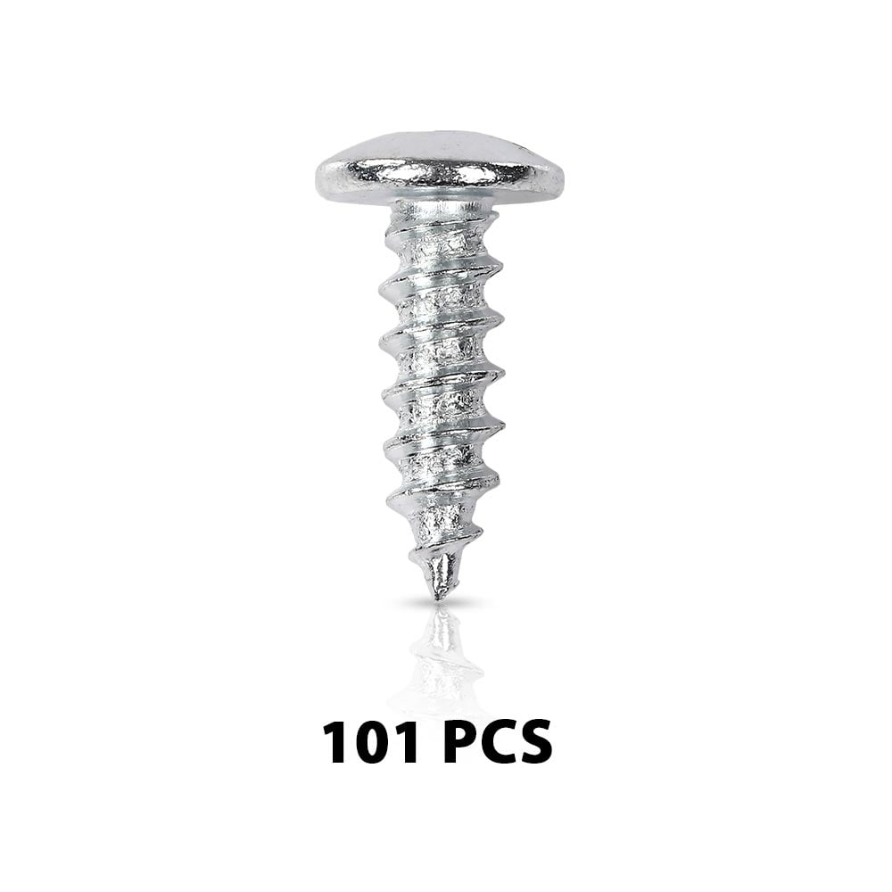 CROSSDESIGN 100 Per Bag-LICENSE PLATE SCREWS-PHILLIPS PAN HEAD SELF ...