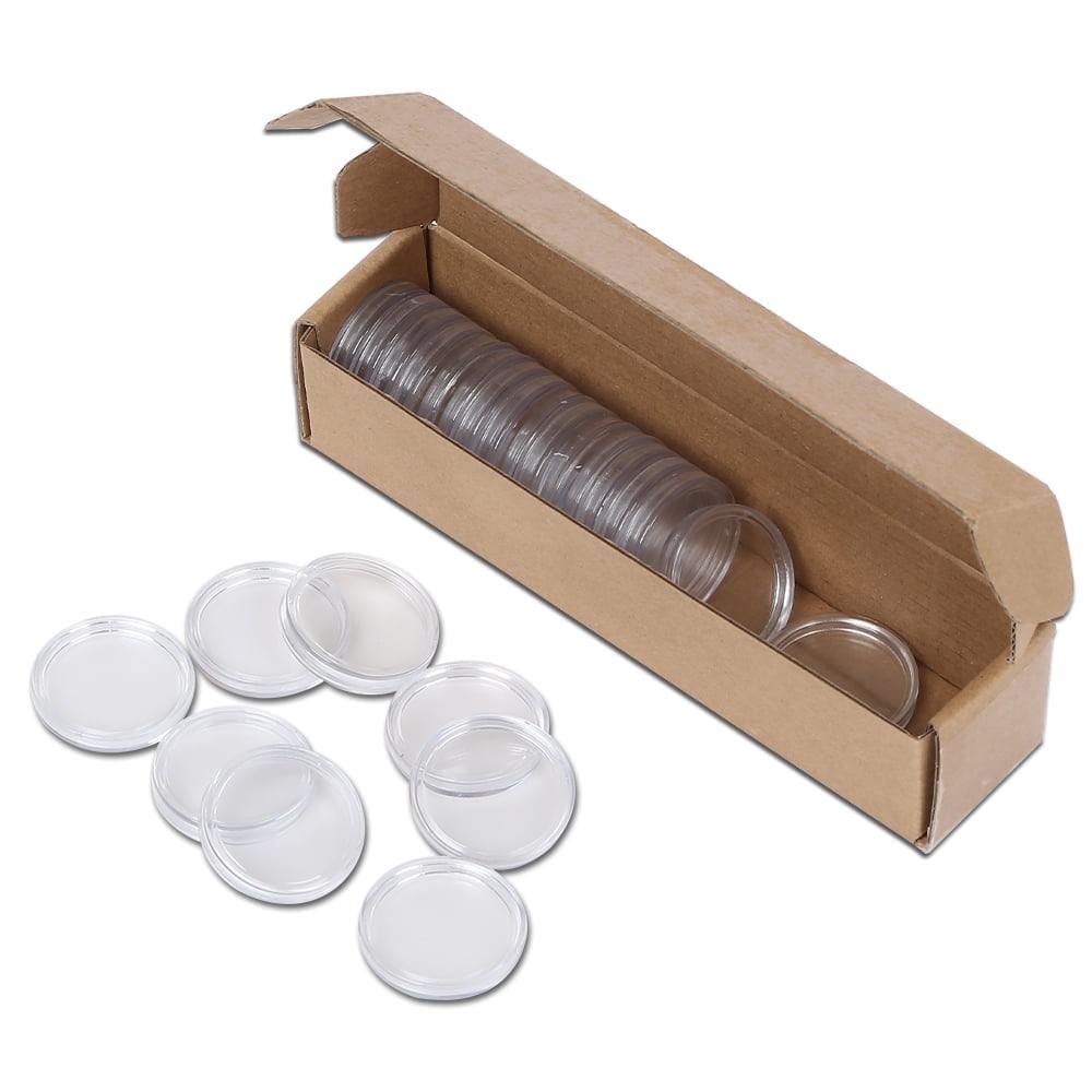 CROSSDESIGN 25 Direct Fit Airtight 40.6mm Coin Holders Capsule For 1oz ...