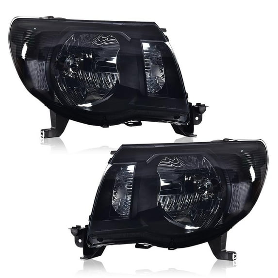 CROSSDESIGN Black Front Headlights Assembly Left and Right Fit for 2005 ...