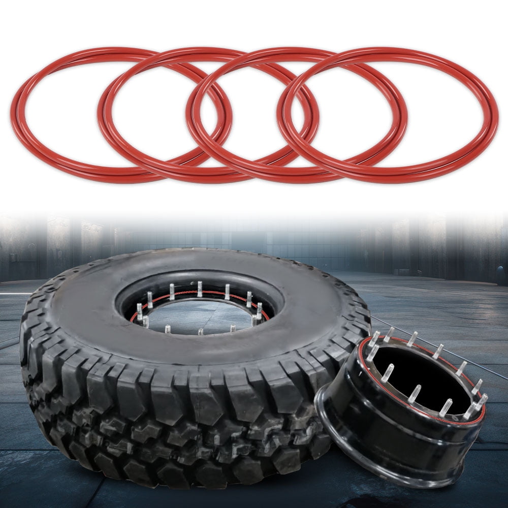 CROSSDESIGN 4PK Red O-Rings Military Humvee Split Rims Wheel Seal And ...