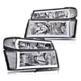 CROSSDESIGN 4X Chrome LED Tube Headlights Lamps Fit for 2004-2012 GMC ...