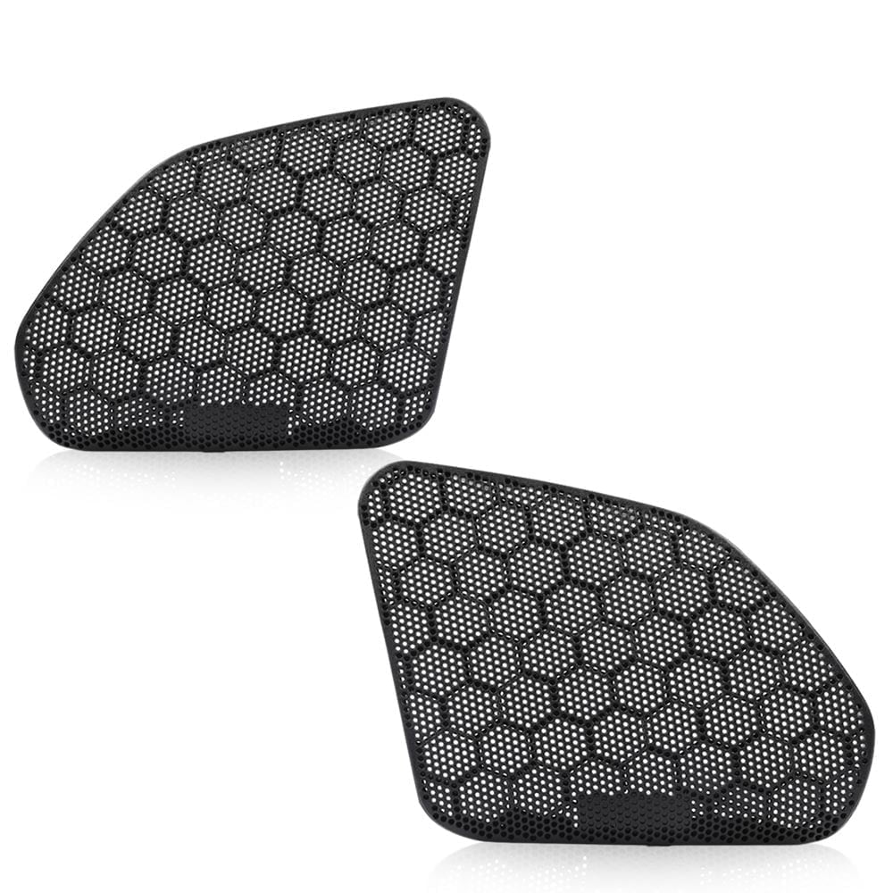 CROSSDESIGN Black Motorcycle Speaker Guard Cover Fit for 2001-2005 ...