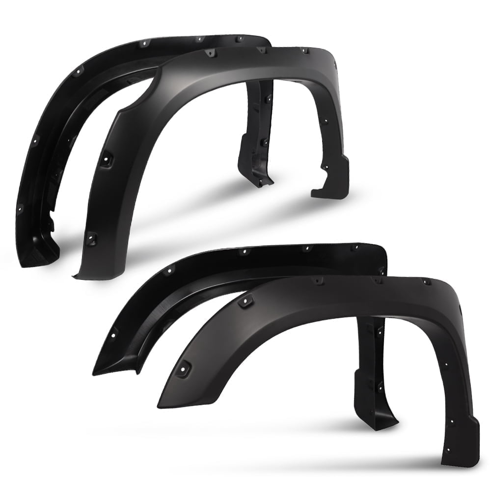 Black Smooth Pocket Rivet Wheel Fender Flares Fit for Toyota Tundra ...