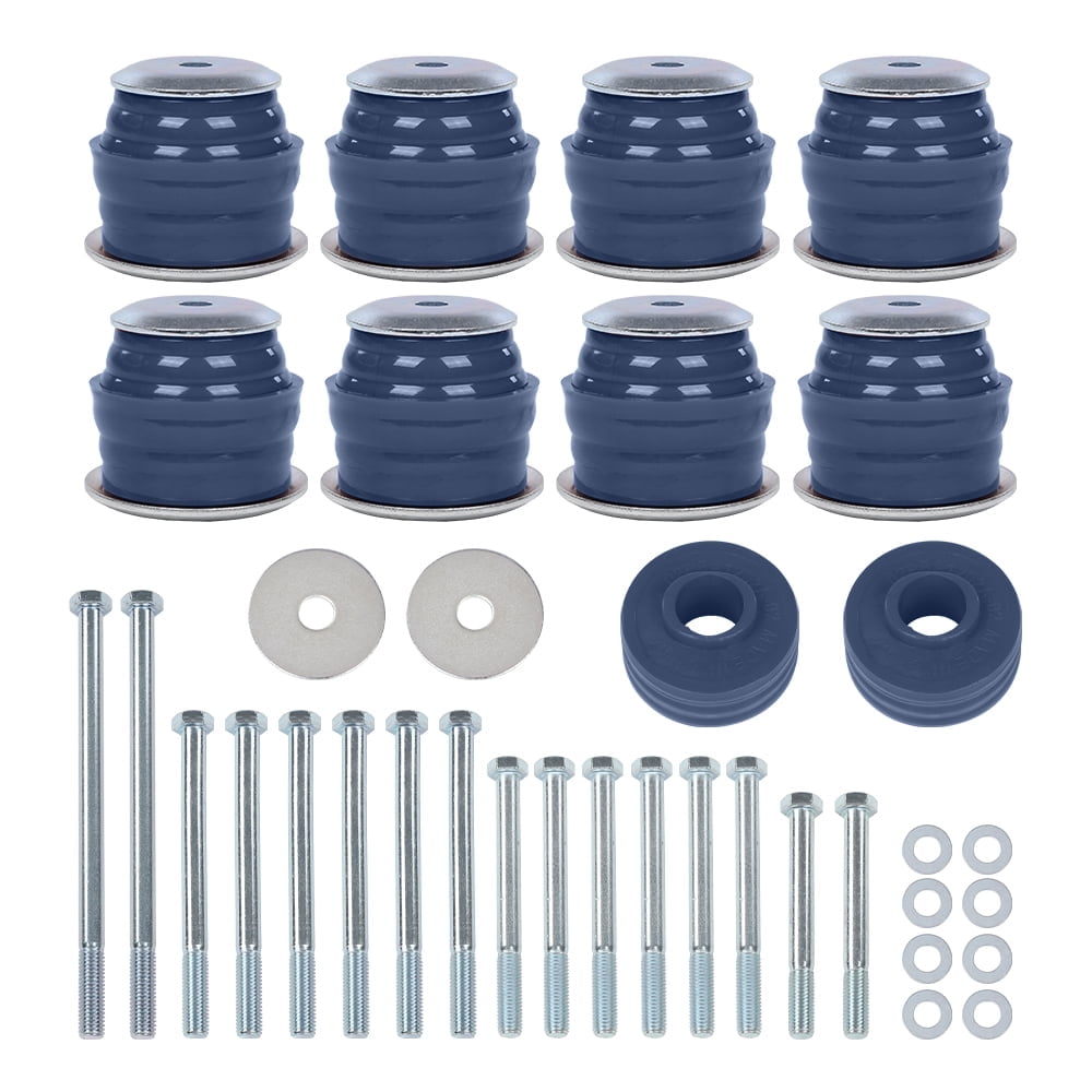 CROSSDESIGN Blue Body Cab Mount Bushing Kit Fit for 2008-2016 Ford F250 ...